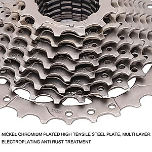 WESE 10 Speed Cassette, Anti Rust Steady Rotation 11‑30T Road Bike Cassette Lightweight for Folding