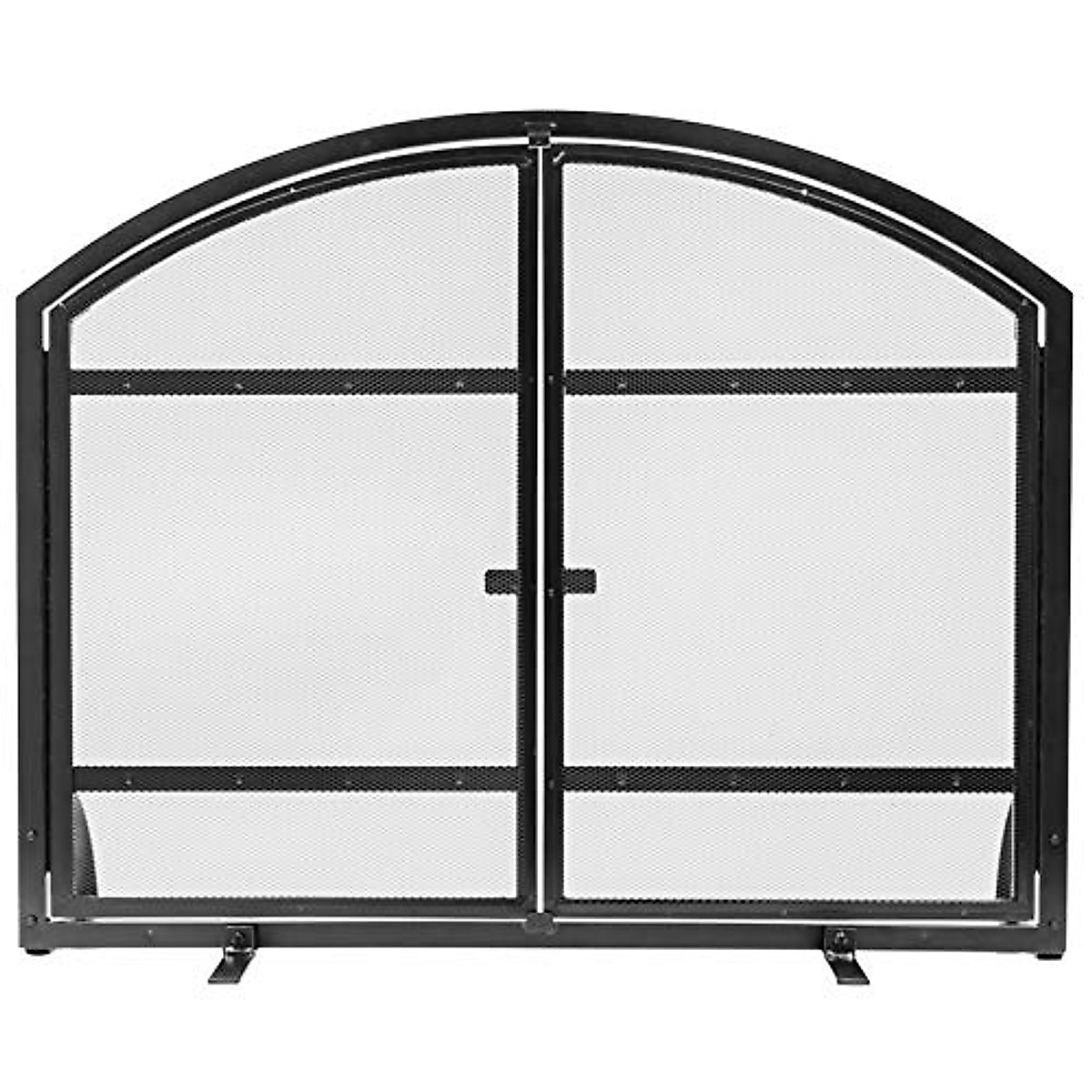 Pleasant Hearth Harper Arched Fireplace Screen with Doors