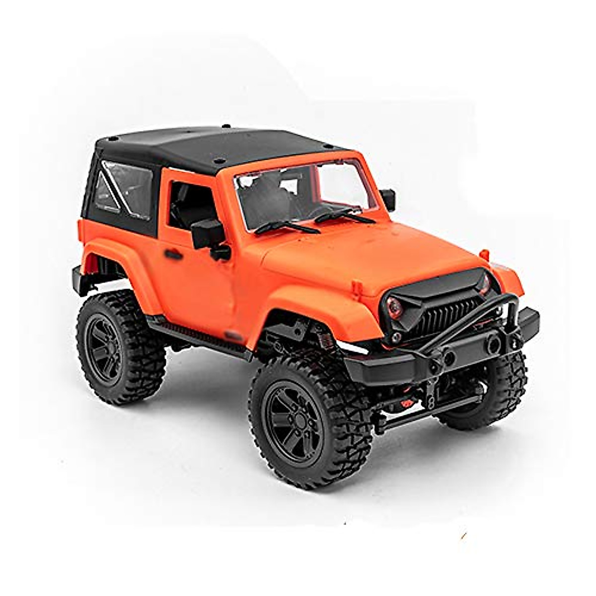 GoolRC f1 rc car, 1/14 Scale 2.4ghz Remote Control car, 4wd 30km/h high Speed Racing car, All terrains Off Road rc Monster Vehicle Truck Crawler with led Light for Kids and Adults (Orange Hardtop)