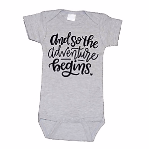 Bump and Beyond Designs Surprise Pregnancy Announcement for Family Baby Announcement Gift (0-3 Months, Heather Grey)