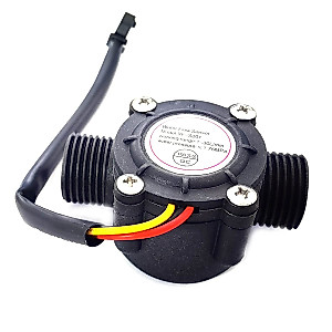 Kiro&Seeu 1/2" Water Flow Hall Sensor Control Switch Fluid Flow Meter Flowmeter Counter 1-30L/min