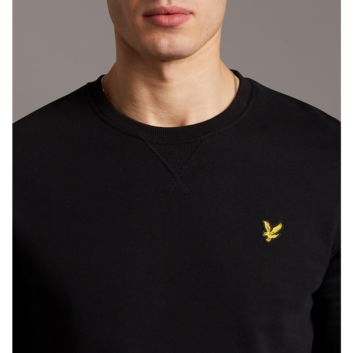 Lyle & Scott Men's Logo Sweatshirt, Black, L