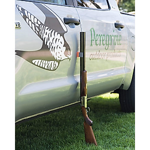 Peregrine Field Gear Magnet Gun Caddy with Velcro for Vehicle, Safe - Up to 12 ga - Orange & Grey