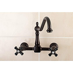 Kingston Brass KS1245PKX Duchess Bridge Kitchen Faucet, 9-7/16", Oil Rubbed Bronze