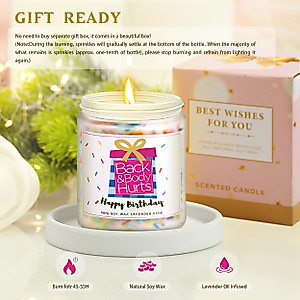 Jumway Birthday Gifts for Women Birthday Candle Gifts Funny for Women Men, Best Friend Happy Birthday Gifts for Her Him