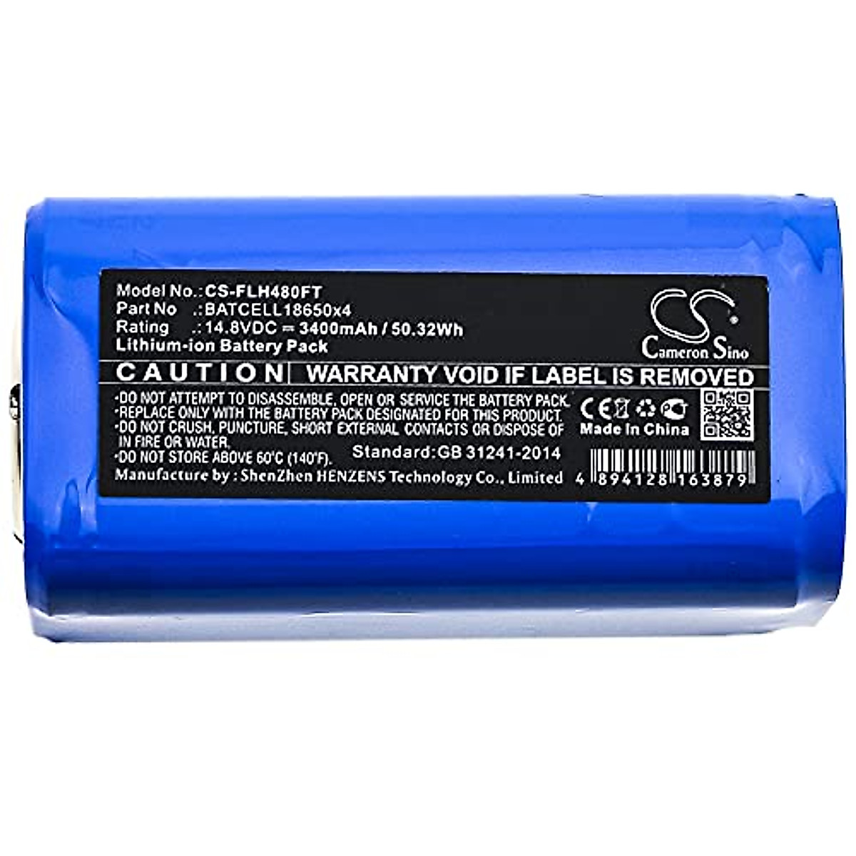 FYIOGXG Cameron Sino Battery for Bigblue TL4000P, TL4500P, TL4800P, VL10000P, VL5800P, VL6500-TC, VL7200-TC, VL7500P, VL8000P-TC, VL8300P, VL9000P, VTL5500P, VTL8000P, VTL8000P-MAX 3400mAh