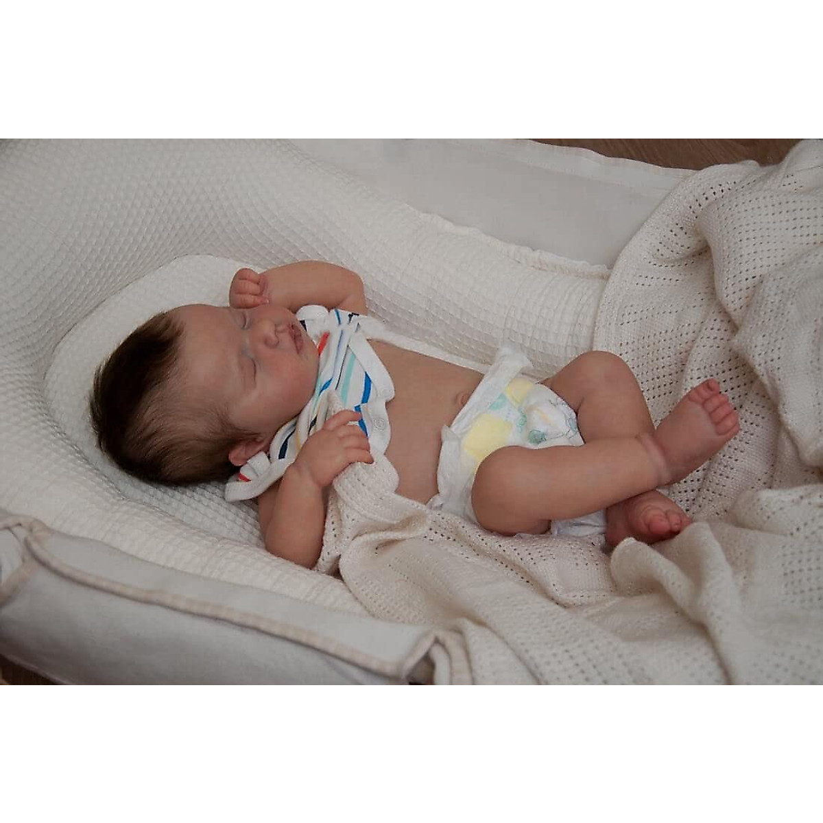 RXDOLL Vinyl Full Body Silicone Reborn Baby Dolls Boy 20 inch Sweet Sleeping Newborn Baby Dolls Realistic Anatomically Correct Baby Boy Doll Lifelike Handmade Reborn Doll