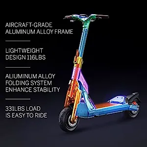Segway SuperScooter GT2P Electric Scooter, Up to 55.9 Miles and 43.5 MPH, E Scooter Adults for Commuting w/t 11" Anti-Puncture Tubeless Tires, 2WD, Transparent Display, Suspension System