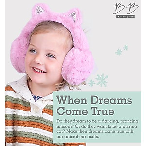 Brook + Bay Ear Muffs For Kids - Winter Kids Ear Muffs for Boys & Girls - Plush Animal Earmuffs - Cozy Ear Warmers for Kids