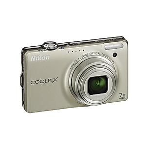 Nikon Coolpix S6000 14.2 MP Digital Camera with 7x Optical Vibration Reduction (VR) Zoom and 2.7-Inch LCD (Silver)