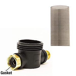 GANAZONO Garden Hose Sediment Filter Garden Hose Debris Inlet Filter Attachment with 40 Mesh Screen for Pressure Washer Inlet US Standard
