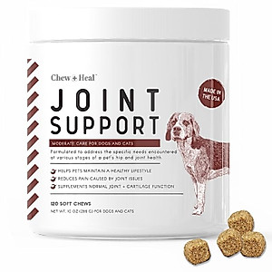 Chew + Heal Joint Support Dog Supplement, Count of 120