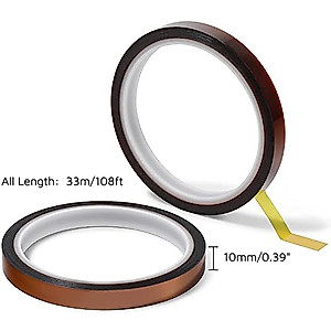 OFFNOVA Heat Tape Dispenser and Tapes Kit for Sublimation, a Desktop Holder and 2 Rolls 33m x 10mm Heat Resistant Tape for Cricut and More (Pink)