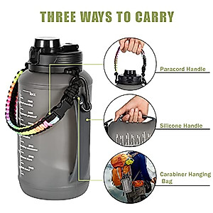 Dahlifasion Collapsible water bottles large water bottle,BLUE (BLACK2)