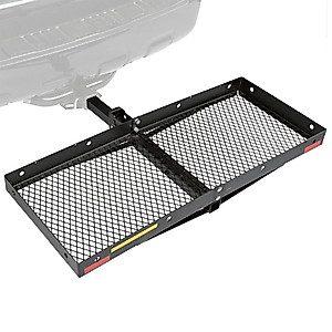 Rage Powersports 48" Folding Bumper Hitch Cargo Carrier Tray
