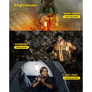 Glocusent Survival Camping Lantern, 106LED with 5 Brightness, Up to 1200LM, 3 Modes & SOS, Rechargeable for 80hrs, IP68 Waterproof, Small & Light, Emergency Light for Blackout, Hurricane, Hiking