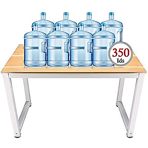 LEGENDARY-YES Laptop Computer Desk PC Table - Wood Workstation Study Writing Gaming Bench Home Office Furniture Tables for Bedroom