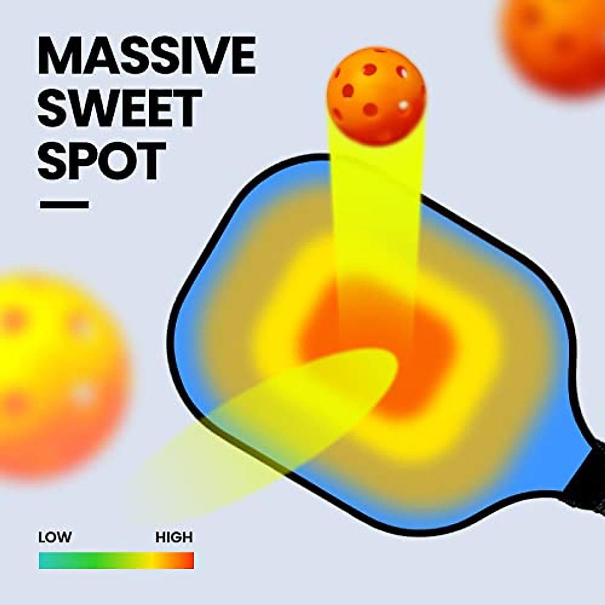 GITOE Pickleball Paddles, Set of 2 Rackets & 4 Pickle Balls Great Control Lightweight Graphite Raquettes with 2 Retriever, USAPA Approved Carbon Fiber Pickelball Gifts for Women Men Kids