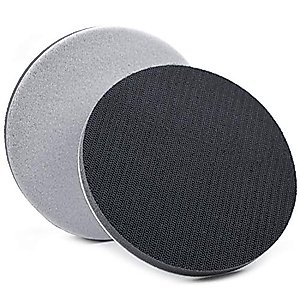 POLIWELL 6 Inch (150mm) Interface Pad Hook and Loop Soft Sponge Cushion Buffing Pads, 2 Pack