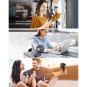 Mini Handheld Fan,New Semiconductor Refrigeration Hand Fan for Fast Cooling ,USB Rechargeable Fan Personal, Battery Operated 3 Speed Small Fan,Mini Size perfect for Kids,Home,Outdoor,Office,Travel