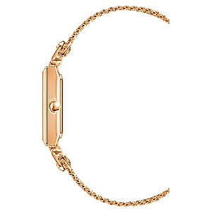 Anne Klein Women's Japanese Quartz Dress Watch with Stainless Steel Strap, Rose Gold, 12 (Model: AK/3882RGRG)