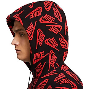 Nike Hoodie's (as1, alpha, s, regular, regular, Black/Red (DV8152-657))