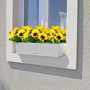 QIANYUN Sunflower Artificial Flowers,10PCS Small Daisy Small Wild Flower,Realistic Silk Sunflower for Party Bouquet Arrangement Home Desktop Wedding Decor Home Garden Decoration (Style A)