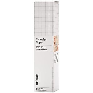 Cricut Transfer Tape - 1ft x 21ft - Easy Transfer Adhesive Sheet for Vinyl Projects - Compatible with Most Vinyl Types - Clear