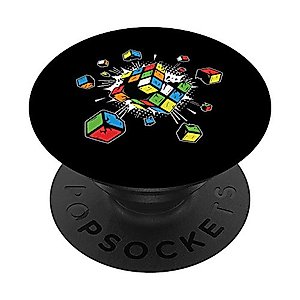 Exploding Cube Speed Cubing Puzzle Master PopSockets Swappable PopGrip