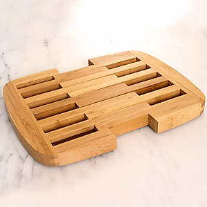 Totally Bamboo Expandable Bamboo Trivet, 8.75" by 8.75", Brown