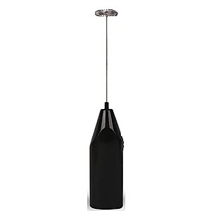 Powerful Mini Hand Mixer Milk Frother Hand Wand Blender Whisk for Coffee, Mini Foamer Perfect for Cappuccino, Frappe, Matcha, Hot Chocolate Coffee or Latte (Black)