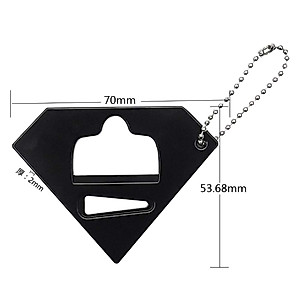 Keychain Bottle Opener for Men Fashion & Zinc Alloy Bottle Cap Opener Opening Tool for 10 120ml Electronic Vape Smoke Oil