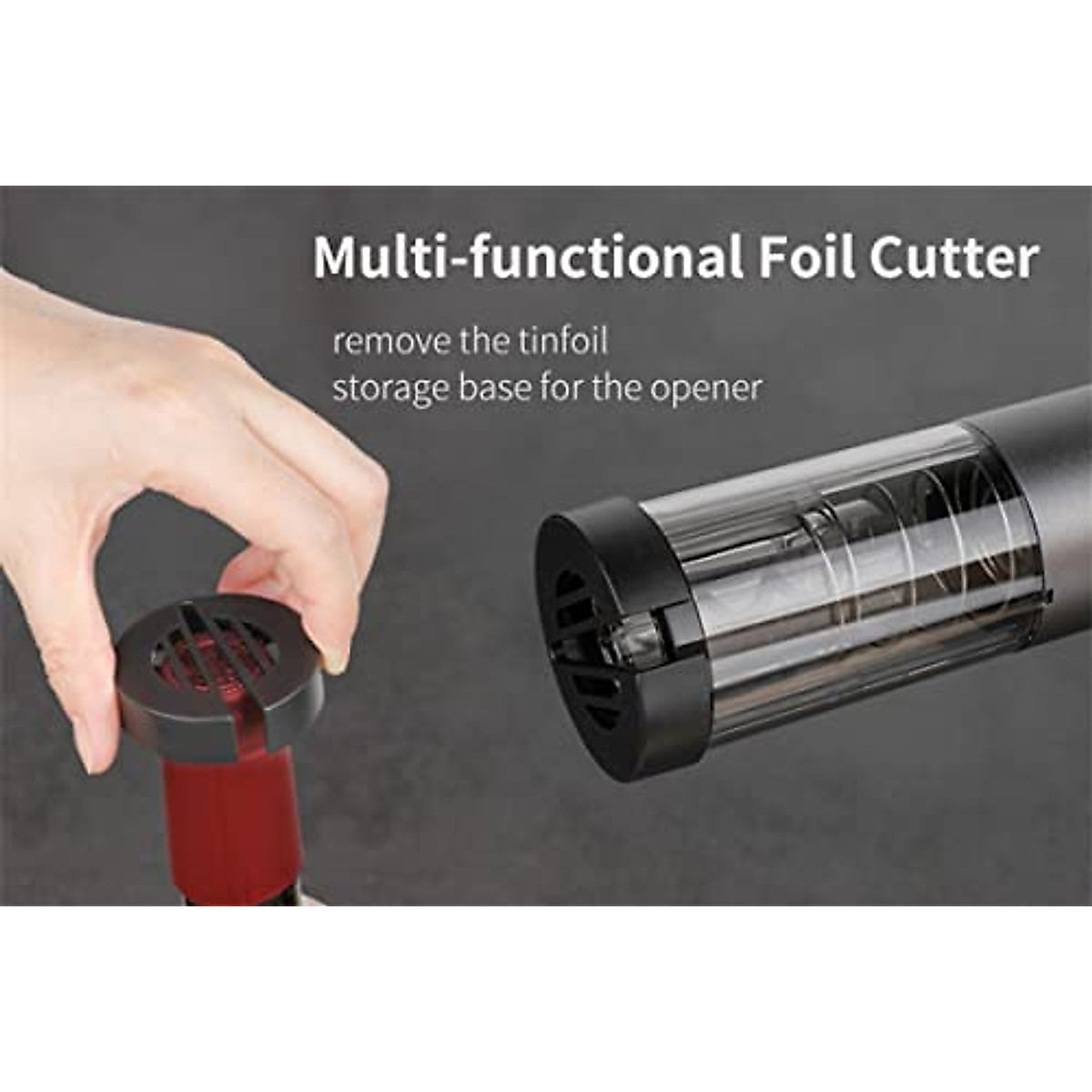 Electric Wine Bottle Opener Automatic Wine Opener Electric Corkscrew with Wine Aerator,Foil Cutter,Wine Stopper,Perfect Wine Gifts for Wine Lovers