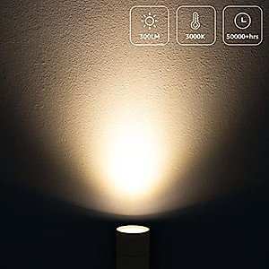 SUNVIE 2 Pack LED Up Lights Indoor Plant Spotlight, Accent Lights for Indoor Use Uplight, Warm White Floor Spotlight Lamp, 120V Spot Lights for Uplighting Accent Lighting, 5.9 FT Cord with Foot Switch