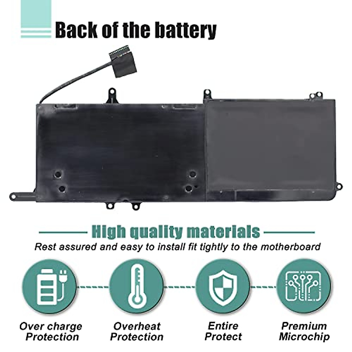 BOWEIRUI 99Wh 9NJM1 44T2R MG2YH Laptop Battery Replacement for Dell Alienware 17 R4 R5 15 R3 R4 P31E P69F P31E001 P31E002 P69F001 P69F002 HF25D 01D82 546FF 0546FF HF250 0HF250 0MG2YH 6-Cell 11.4V