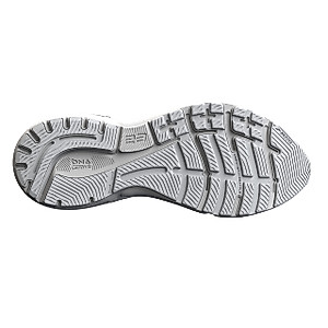 Brooks Women’s Adrenaline GTS 23 Supportive Running Shoe - White/Oyster/Silver - 9 Medium