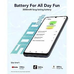 TCL 40XL 2023 Unlocked Cell Phone 4GB + 128GB, 6.75" 90Hz Display, Smartphone Android 13, 50MP AI Camera Mobile Phone, 5000 mAh, 4G LTE, US Version, Dark Gray