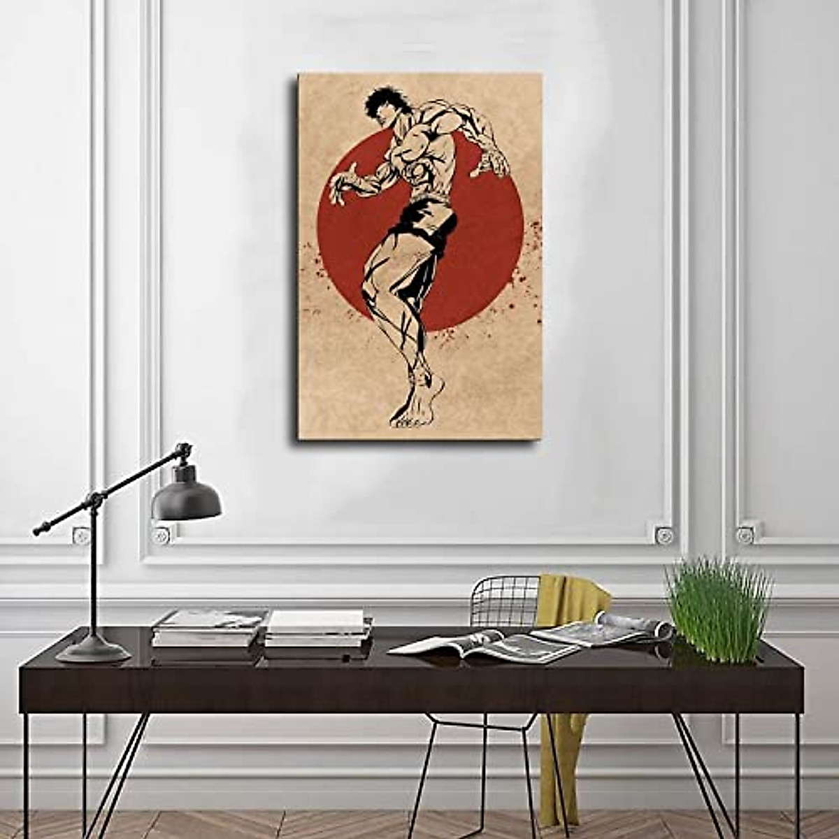 YYUU Gurappura Baki Poster Baki Hanma Poster Baki Poster (16) Canvas Poster Posters for Room Aesthetic Art Poster Print Poster 24x36inch(60x90cm) Unframe-style