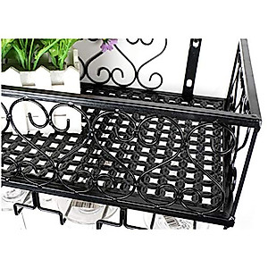 Wall-Mounted Wine Rack Iron Simple Style Multi-Functional Creative Living Room Home Display Storage Wine Rack -Restaurant Kitchen Bar Floating Wine Rack (Bronze 100 * 25Cm), PIBM, Bronze, 150 * 25cm