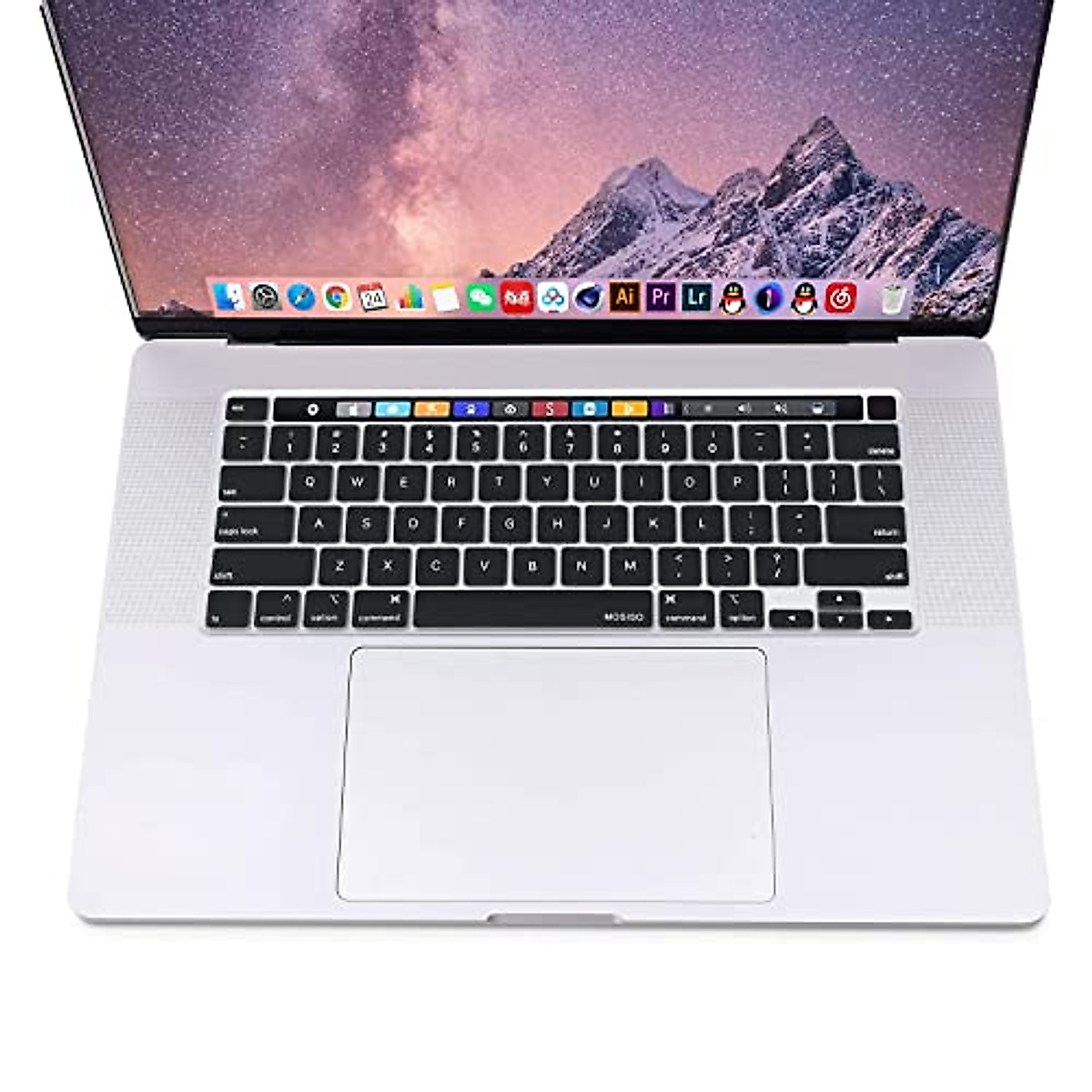 MOSISO Compatible with MacBook Pro 16 inch Case 2020 2019 Release A2141 with Touch Bar Touch ID, Ultra Slim Protective Plastic Hard Shell Case & Keyboard Cover Skin, Black