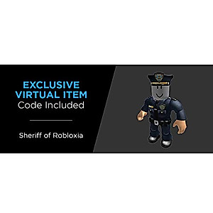 Roblox Action Collection - The Neighborhood of Robloxia Patrol Car Vehicle [Includes Exclusive Virtual Item]