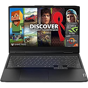 Lenovo 2023 Newest IdeaPad Gaming 3 Laptop, 15.6" FHD IPS Display, AMD Ryzen 5 6600H(Beats i5-12400), GeForce RTX 3050, 16GB DDR5 RAM, 512GB SSD, Wi-Fi6, Keyboard Backlit, Windows 11 Home, ‎Onyx Grey