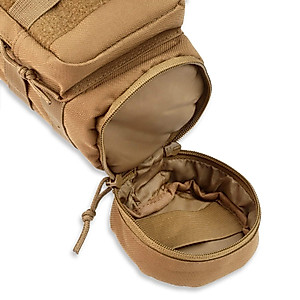 Orca Tactical Molle Water Bottle Pouch - Molle Water Bottle Holder with Strap - Water Bottle Carrier with Multiple Storage Options (Multicam)