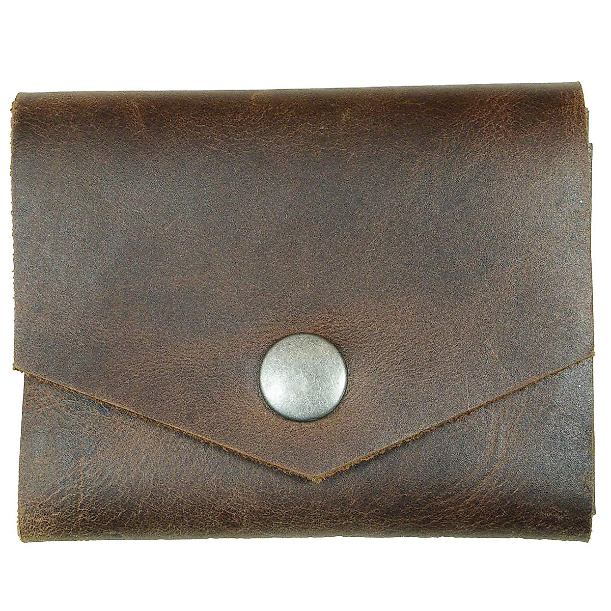 Hide & Drink, Leather T-Shape Wallet, Holds Up to 4 Cards Plus Flat Bills, Cash Organizer, Everyday Accessories, Handmade Includes 101 Year Warranty :: Bourbon Brown