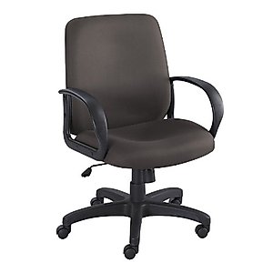 Safco Products 6301BL Poise Executive Mid Back Chair, Black