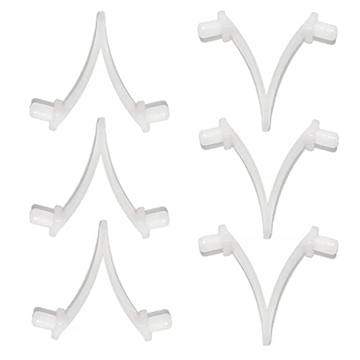 ATIE Pool Butterfly Clip V Clip Pool Attachment Clips for Swimming Pool Spa Brush, Leaf Skimmer, Vacuum Head, Mini Jet Vacuum, Telescopic Pool Pole (6 Pack)