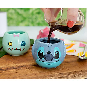 Disney Lilo & Stitch Scrump and Stitch Sculpted Ceramic Mini Mugs | Set of 2