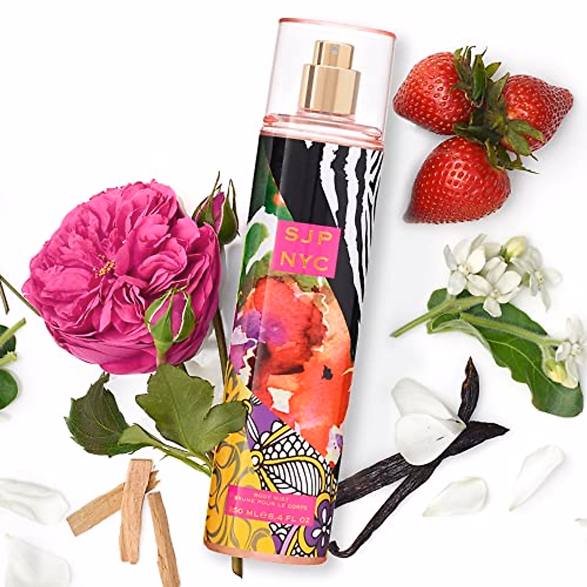 SJP NYC Body Mist For Women - Adventurous, Enticing Fragrance - Cocktail Of Floral, Fruity, And Musky Notes - A Blend Of City-Inspired Scents - 8.4 Oz