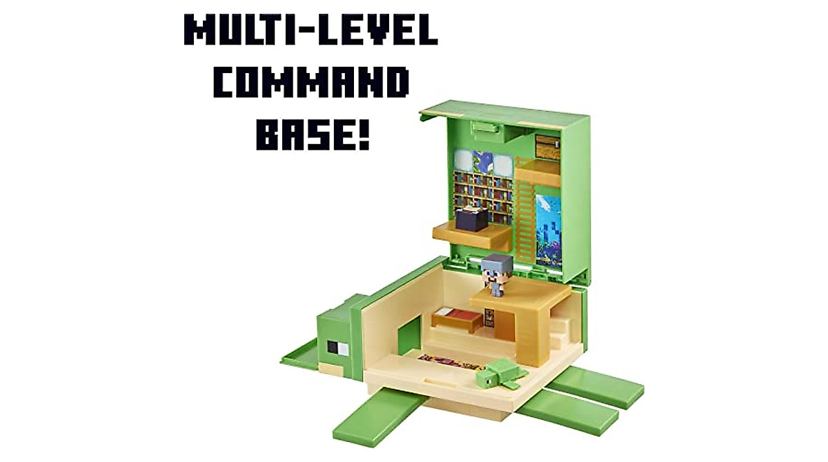 Transforming Turtle Hideout Toy - Minecraft Adventure