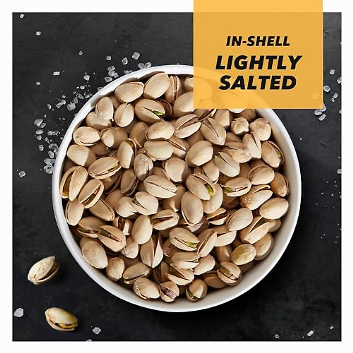 Wonderful Pistachios In Shell, Lightly Salted Nuts, 16 Ounce Resealable Bag - Healthy Snack, Protein Snack, Pantry Staple